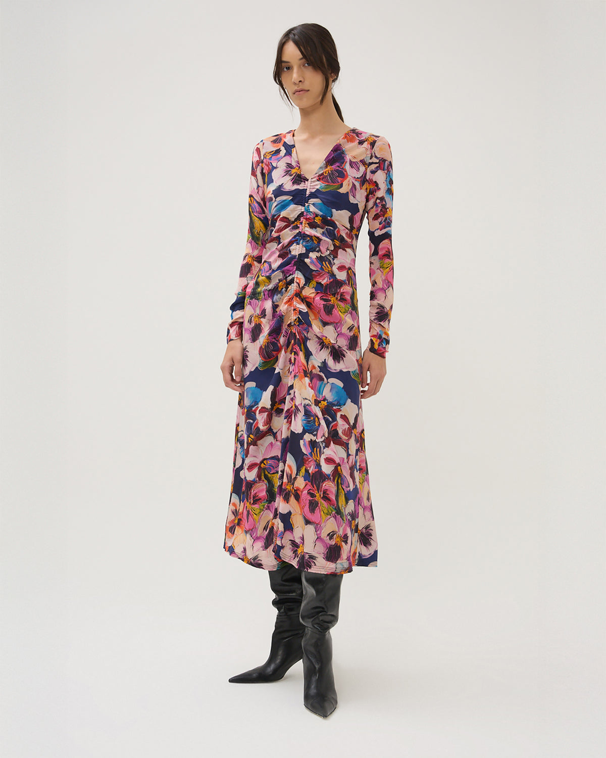 Maria Cher Carroll Kendra Long Dress in Multicolor | two birds