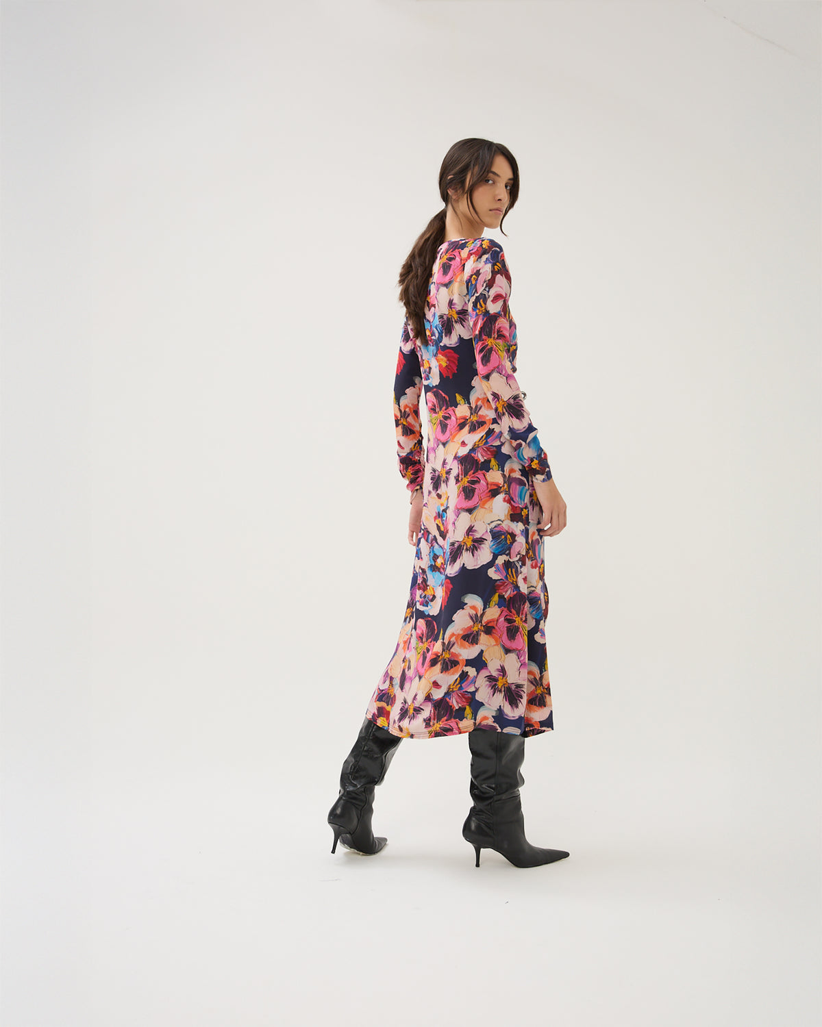 Maria Cher Carroll Kendra Long Dress in Multicolor | two birds